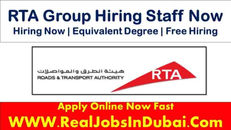 RTA Hiring Staff In Dubai UAE 2025