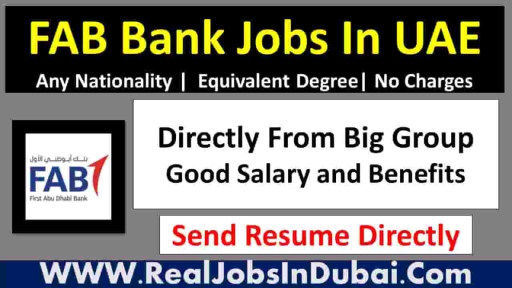First Abu Dhabi Bank Careers Jobs In UAE 2025 - RealJobs
